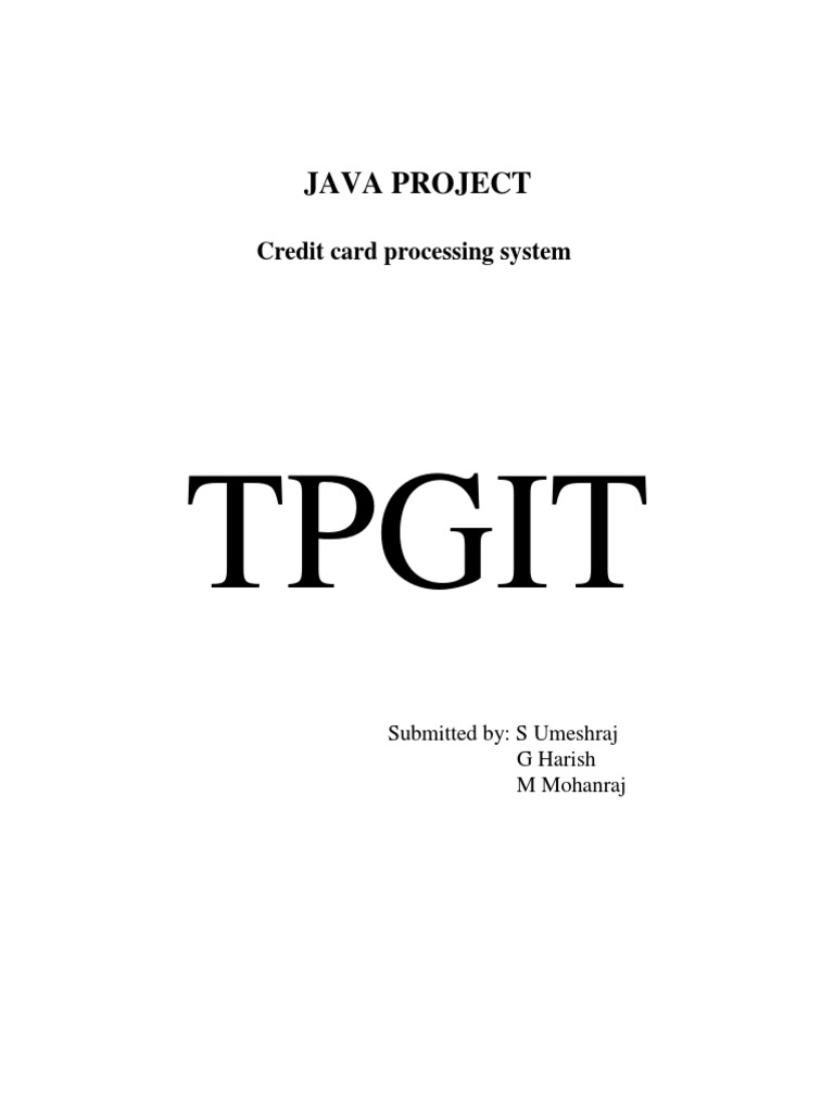 Credit Card Processing System Overview | PDF | Credit Card | Use Case