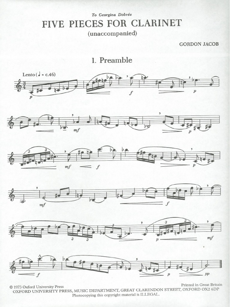 Gordon Jacob - Five Pieces | PDF