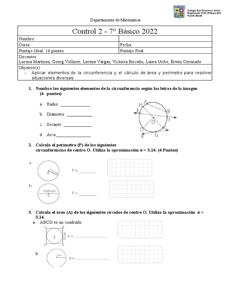 Control2 (Circunferencia7°individual) | PDF