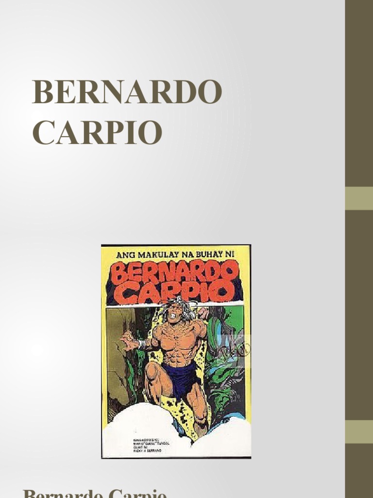Bernardo Carpio - Mark Bryan Natonton | PDF | Philippines | Mythology