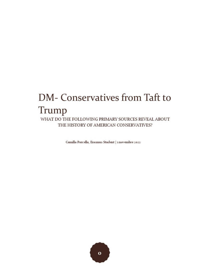 American Conservatism: Taft to Trump | PDF | Conservatism | Political Ideologies