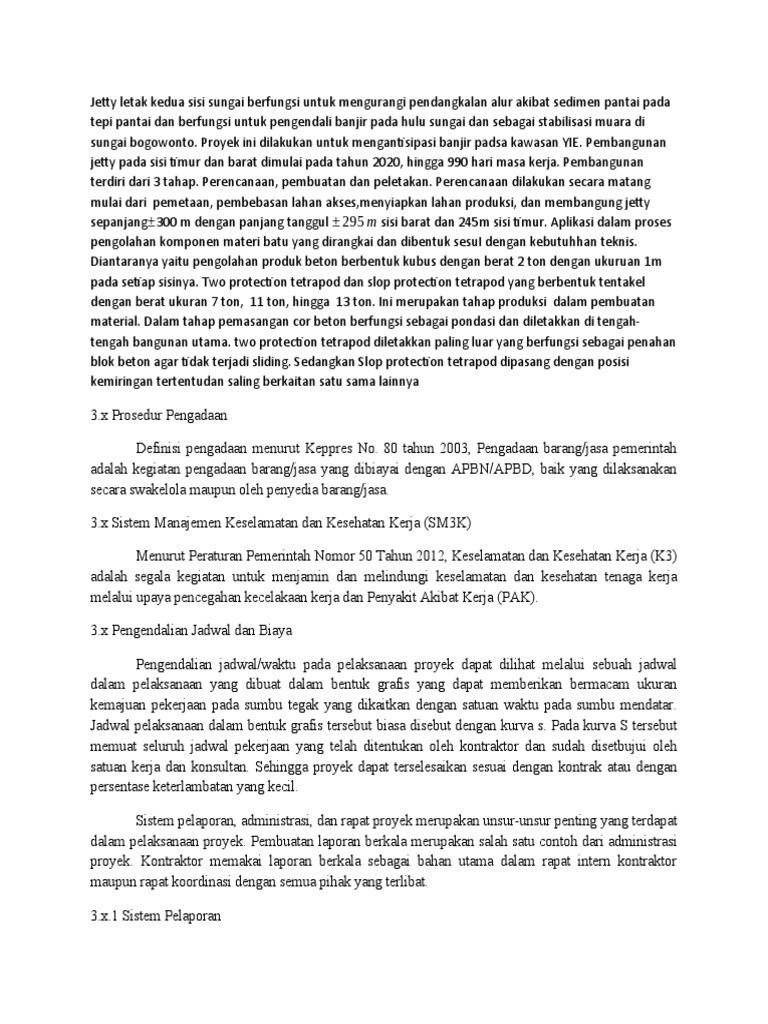 Jetty Letak Kedua Sisi Sungai Berfungsi Untuk Mengurangi Pendangkalan ...