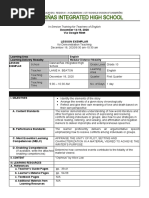 Grade 11 English Lesson Plan | PDF | Learning | Cognition