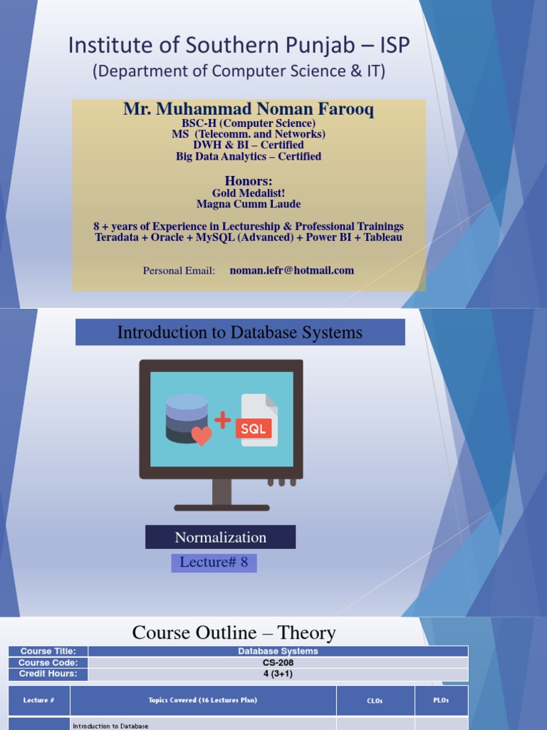 IDS - Lecture - 8 (Complete) | PDF | Sql | Relational Database IDS - Lecture - 8 (Complete) | PDF | Sql | Relational Database