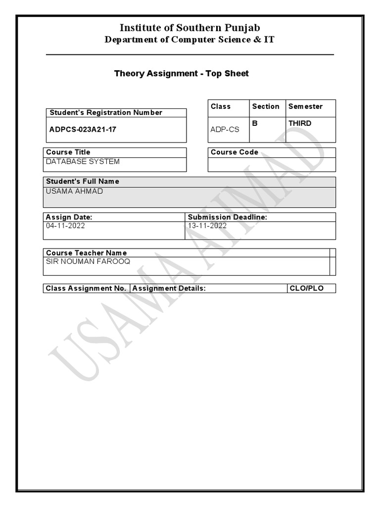 Assignment 2 | PDF | Data Model | Conceptual Model