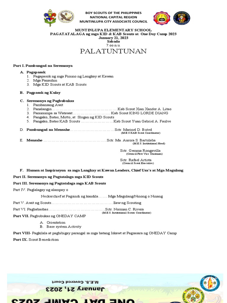 INVESTITURE Program 2023 | PDF