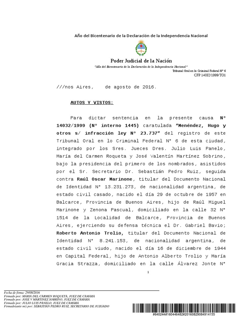 Menendez | PDF | México | Juez