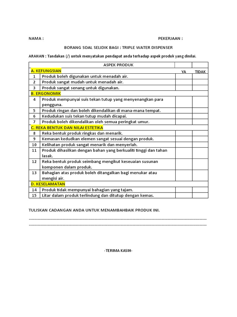 RBT Kerja Lapangan | PDF
