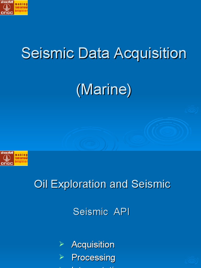 1 Marine Acquisition Pdf Reflection Seismology Applied And Interdisciplinary Physics