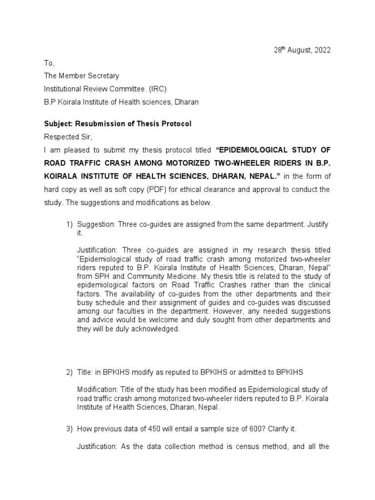 Thesis Correction Ranjit | PDF | Medicine | Health Care