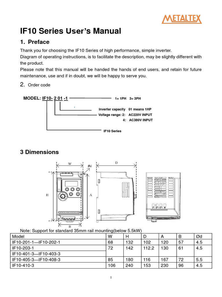 If10 User Manual English - 20200108124200SBccBLaEa5 | PDF | Electric ...