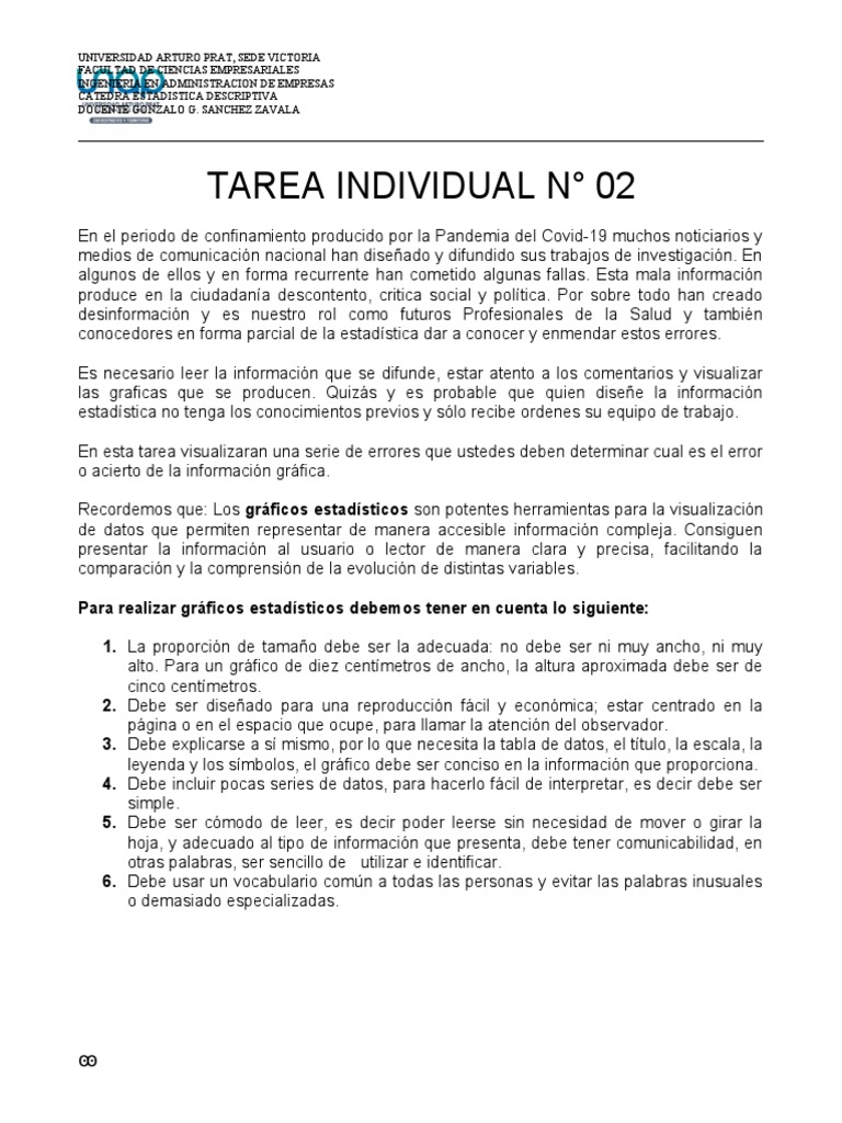 05 Tarea N°02 Individual | PDF | Estadísticas