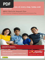 ABSLI Nishchit Aayush Plan V08 Leaflet Web Version 1 F36b0c28a0 | PDF | Insurance | Life Insurance