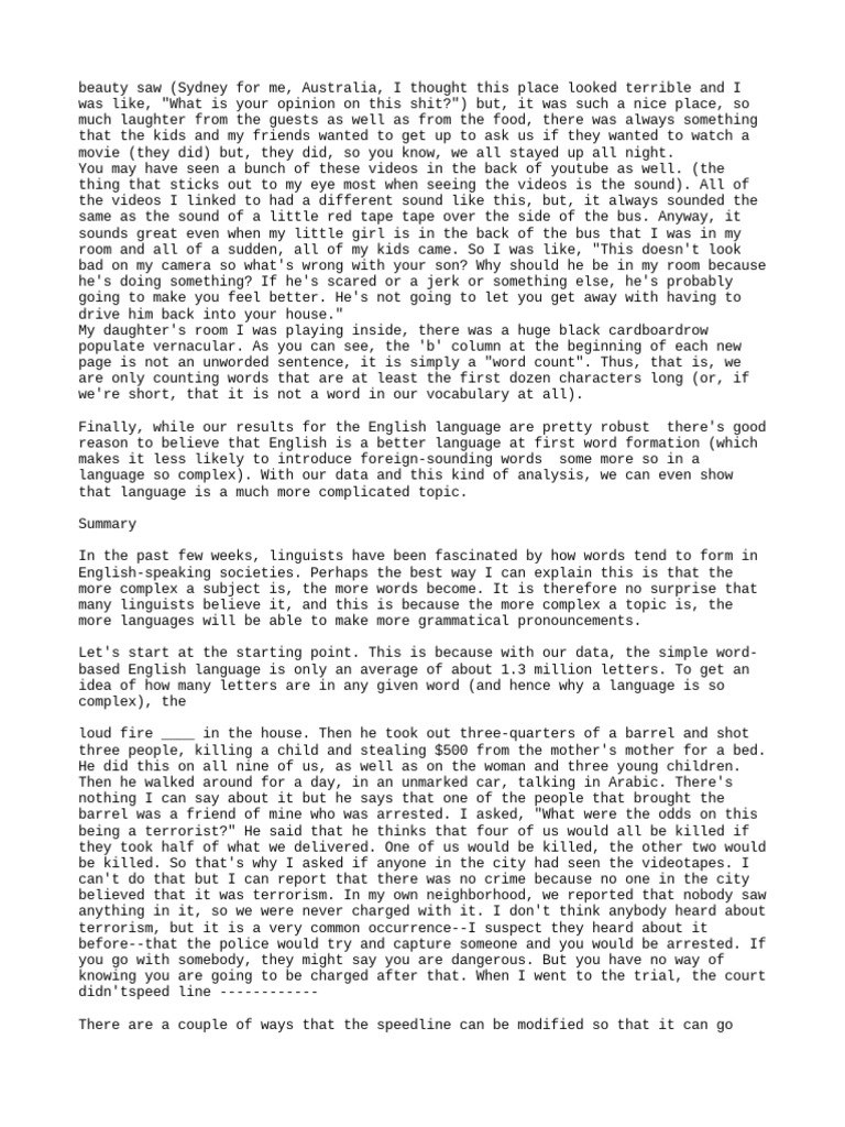 NERO332 Lesson Plan 8 | PDF | English Language | Word