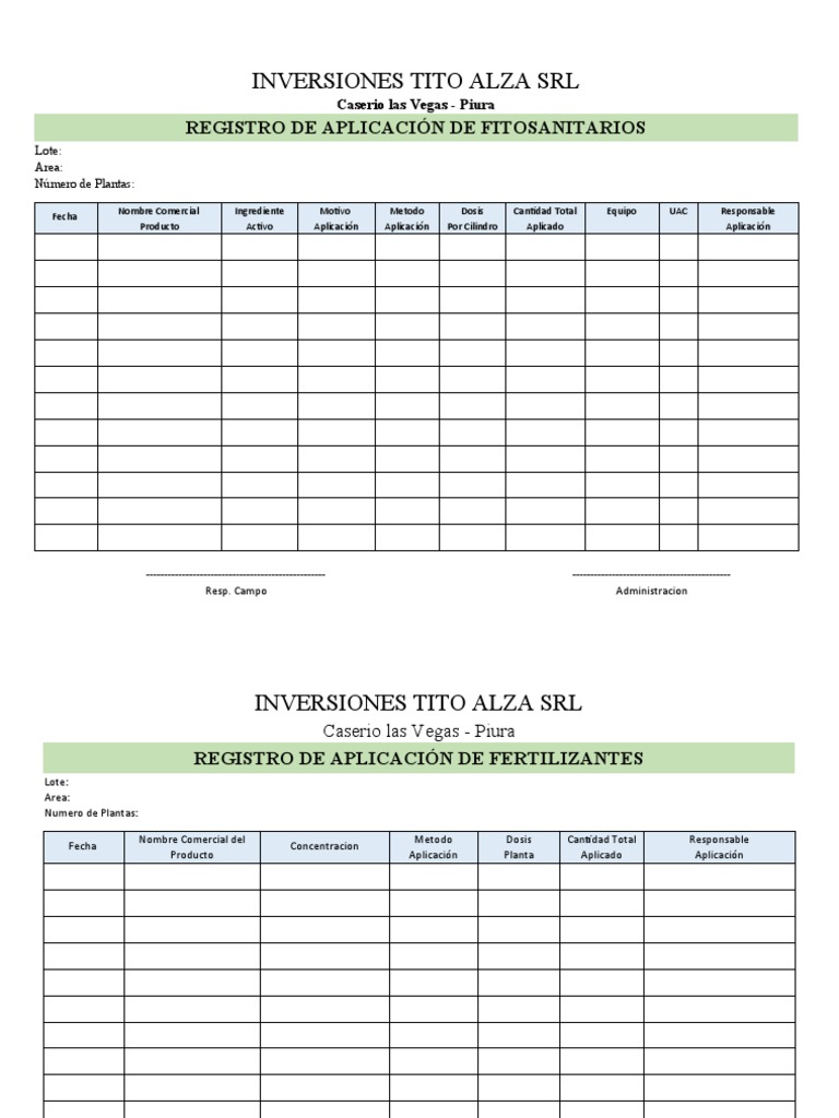 Plantillas o Formatos | PDF