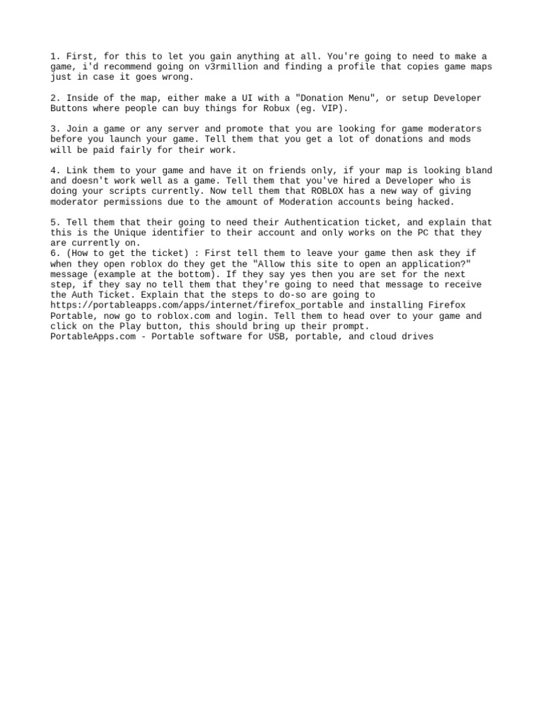 Deceptive Promotion of a Roblox Game Scam Through Unethical Recruitment ...