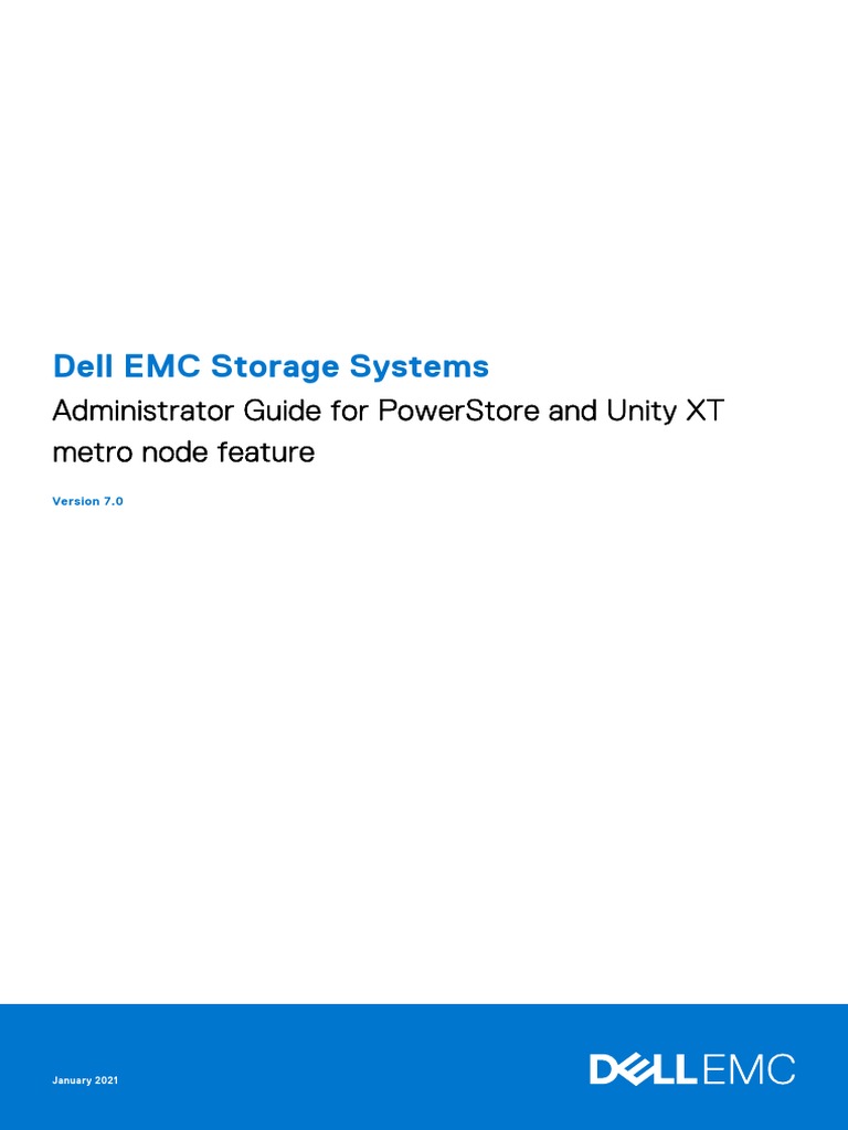 Dell Emc Metro Node Administrator Guide5 en Us | PDF | Command Line ...