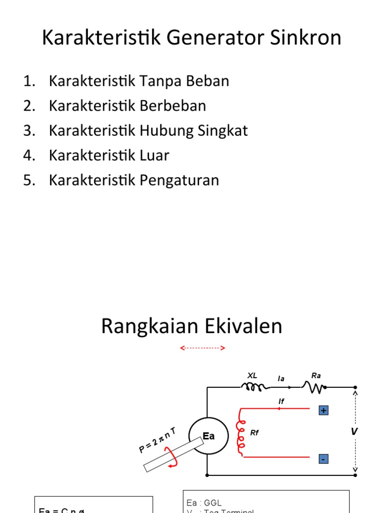 5.karakteristik Generator Sinkron | PDF