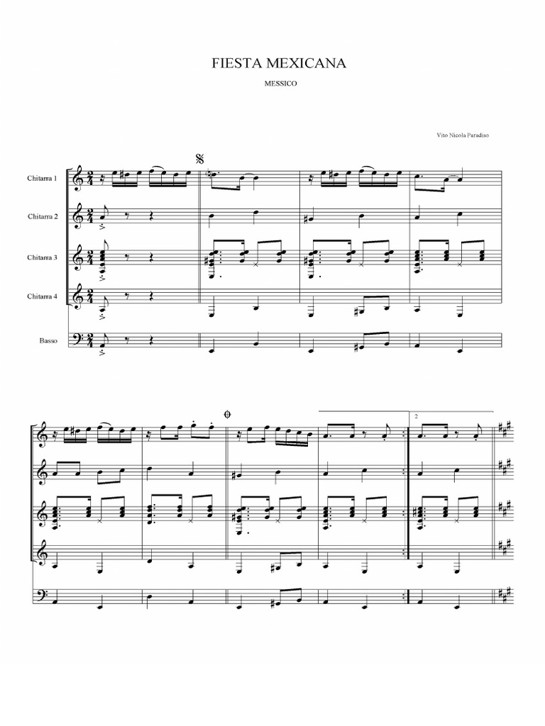 Fiesta Mexicana - Partitura | PDF