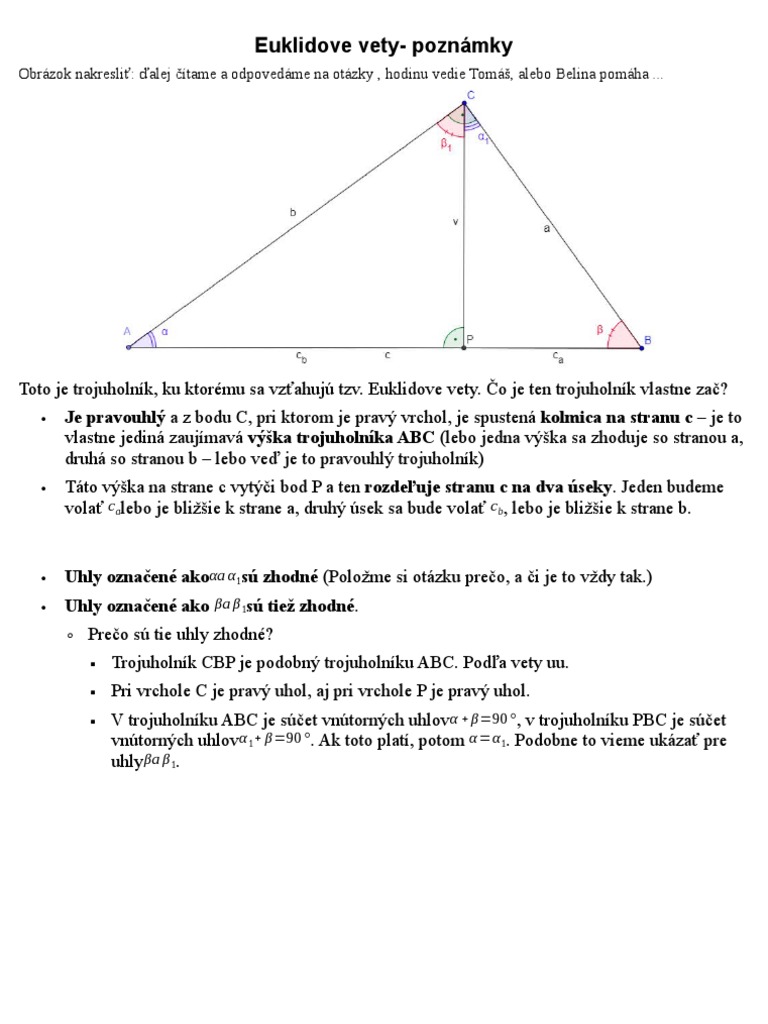 Euklidove Vety | PDF