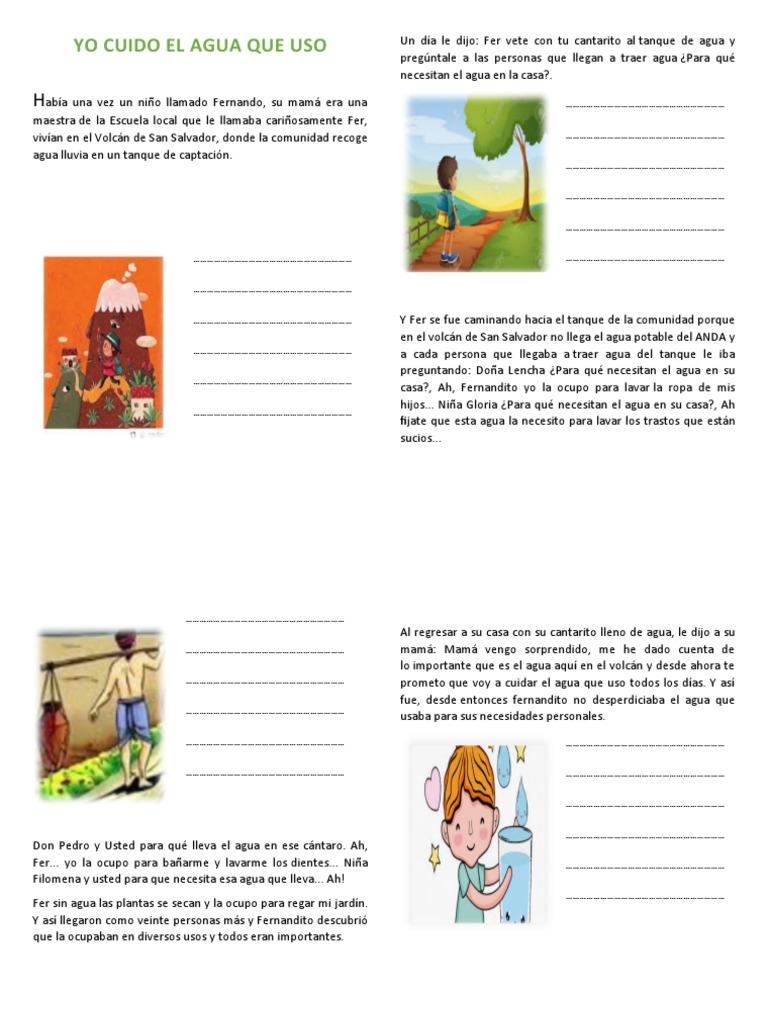 Yo Cuido El Agua Que Uso | PDF