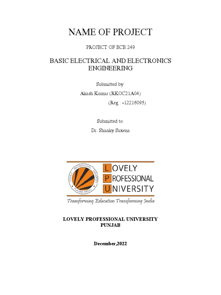 Ece Project | PDF | Computers