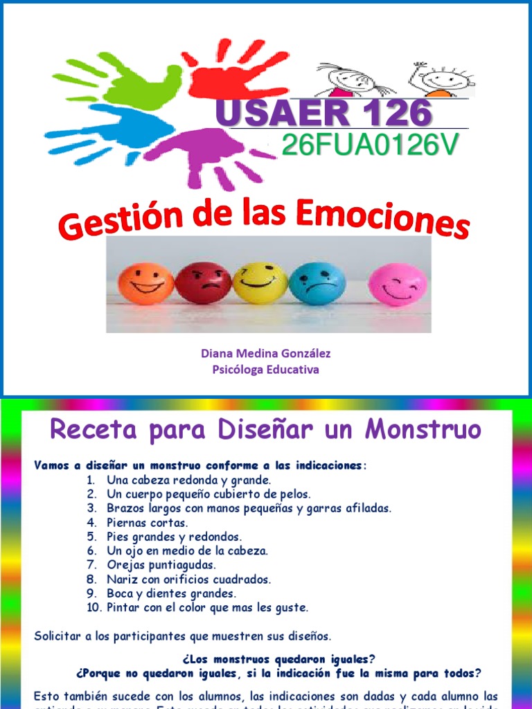 Gestión De Las Emociones Pdf Las Emociones Experiencia Subjetiva