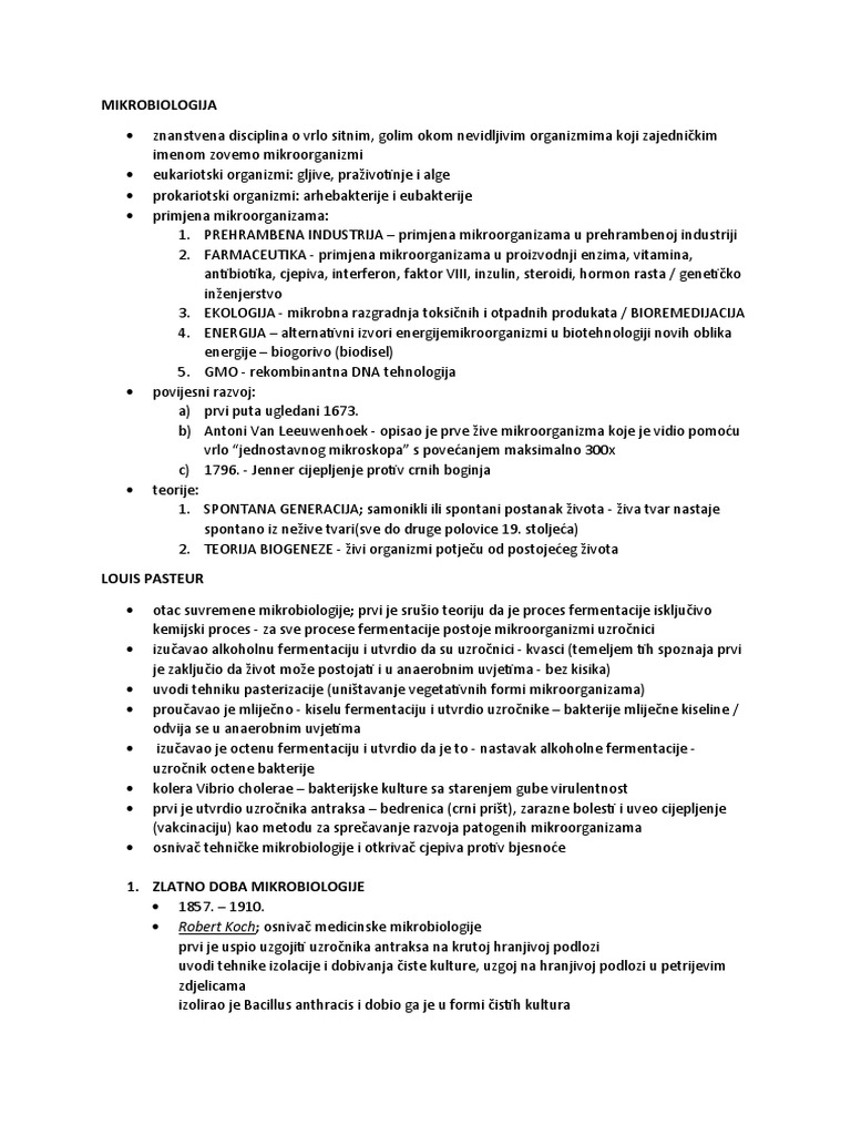 MIKROBIOLOGIJA | PDF