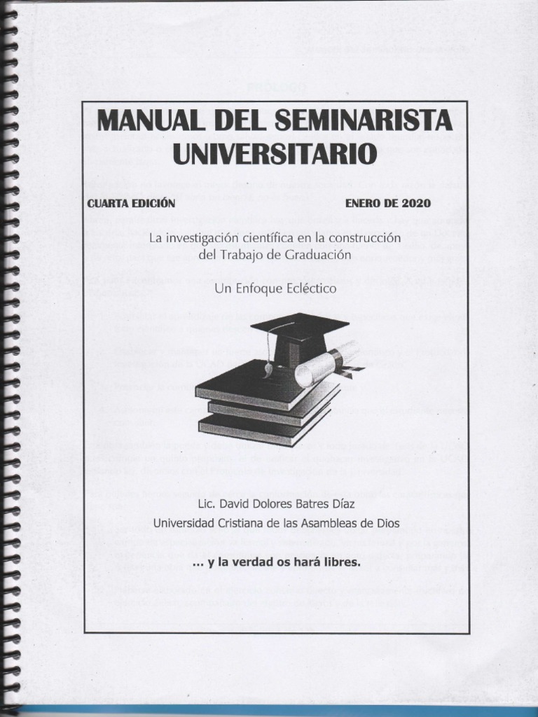 Manual Del Seminarista UCAD 2020 | PDF | Investigación cuantitativa | Análisis