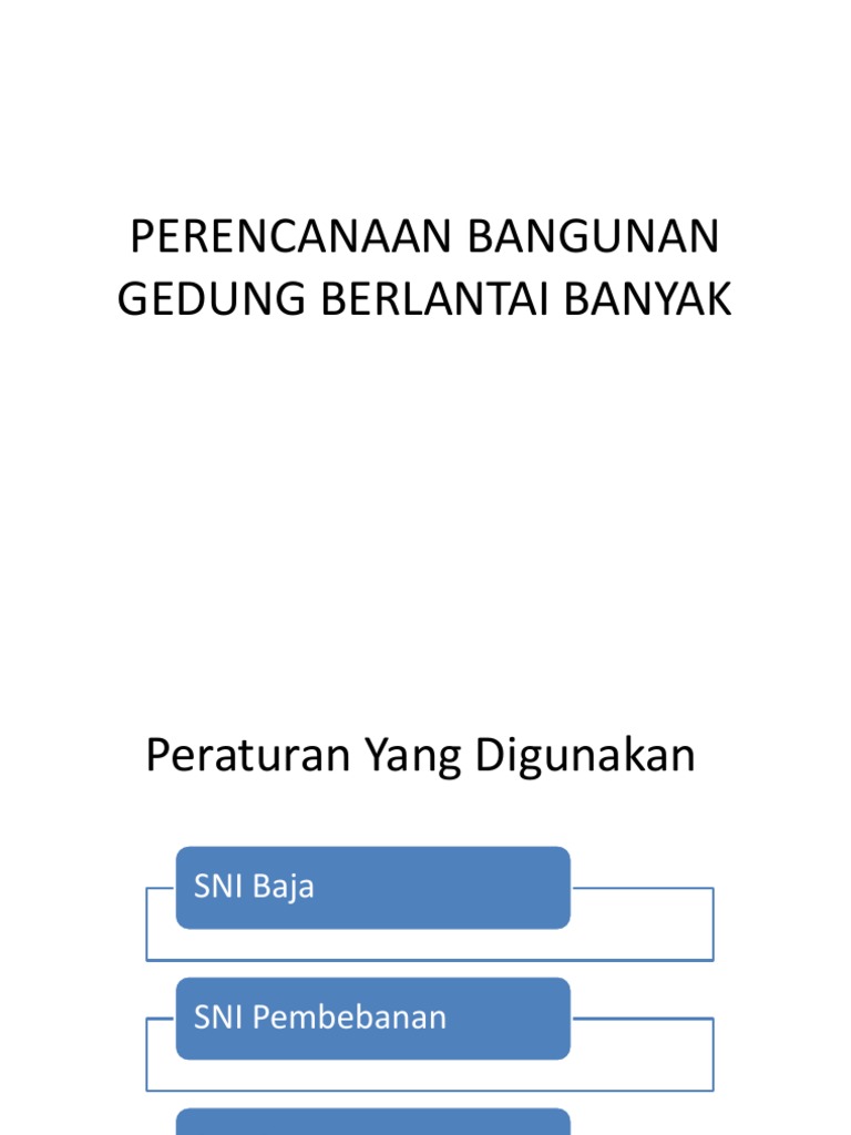 Perencanaan Struktur Gedung Bertingkat | PDF