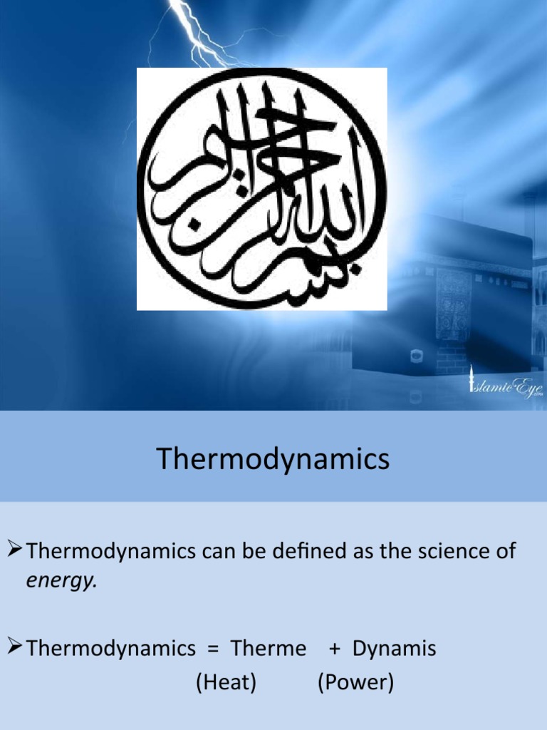 A Comprehensive Overview of Thermodynamic Concepts and Their ...