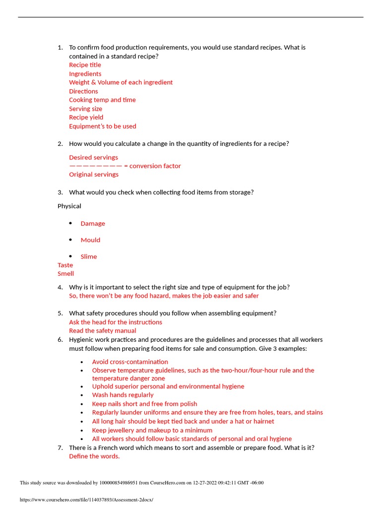 Assessment 2 | PDF | Zucchini | Eggplant
