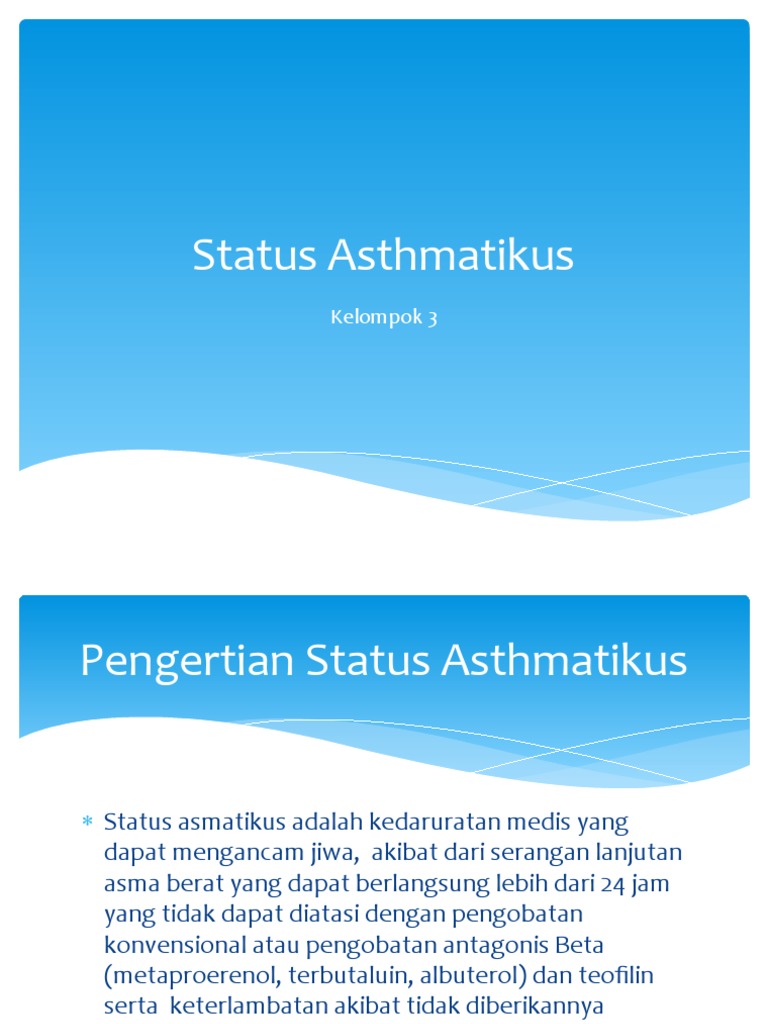Pengertian dan Bahaya Status Asmatikus | PDF