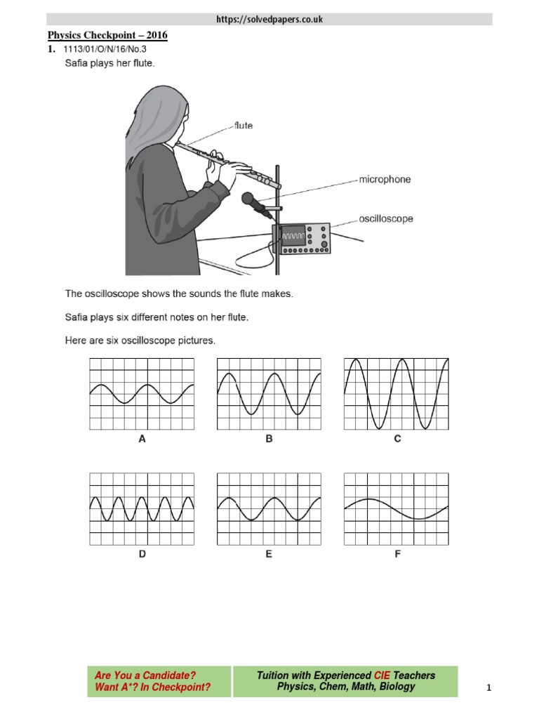 2016 Physics Checkpoint | PDF | Wellness | Science & Mathematics