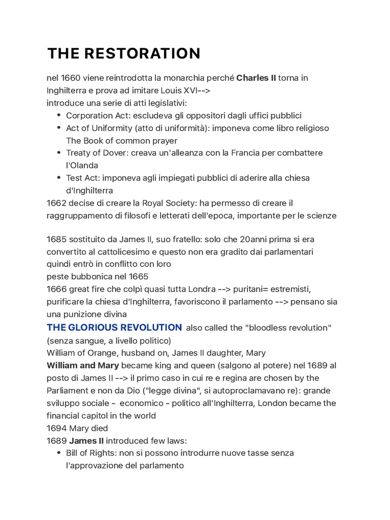 The Restoration Pdf