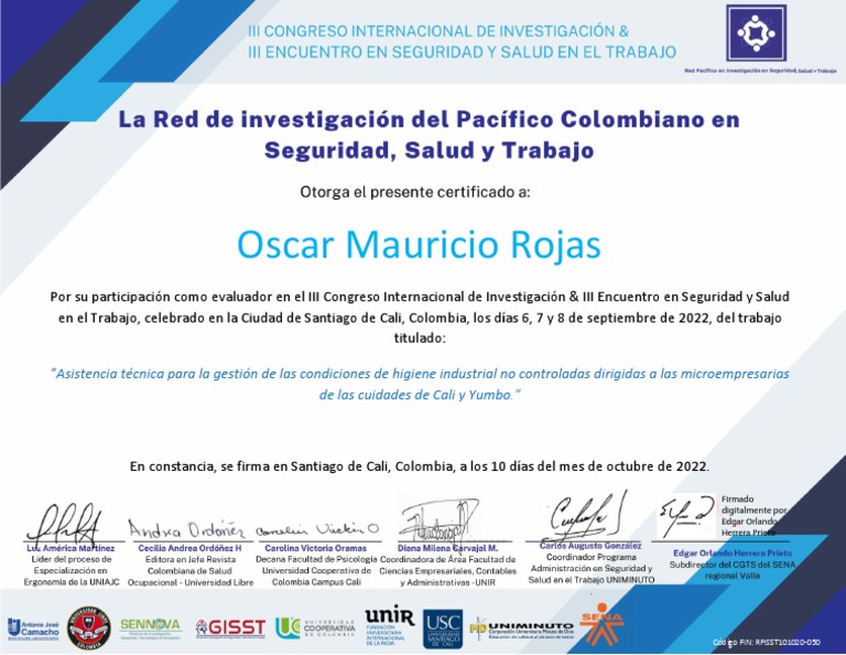 Oscar Mauricio Rojas 3 | PDF