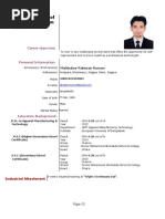 Fatima CV Example | PDF | Engineering | Teachers