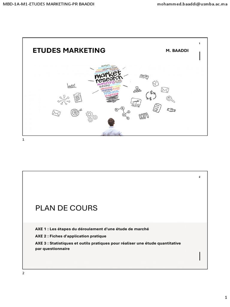 Étude Quantitative en Marketing | PDF | Commercialisation | Risque