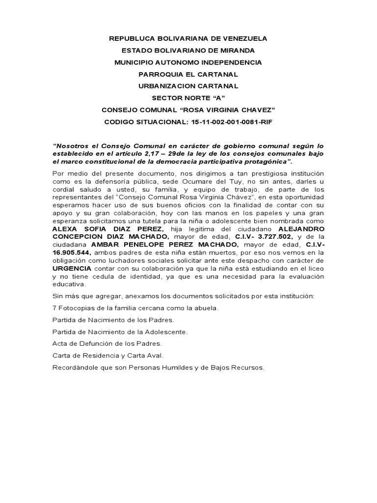 Consejo Comunal | PDF