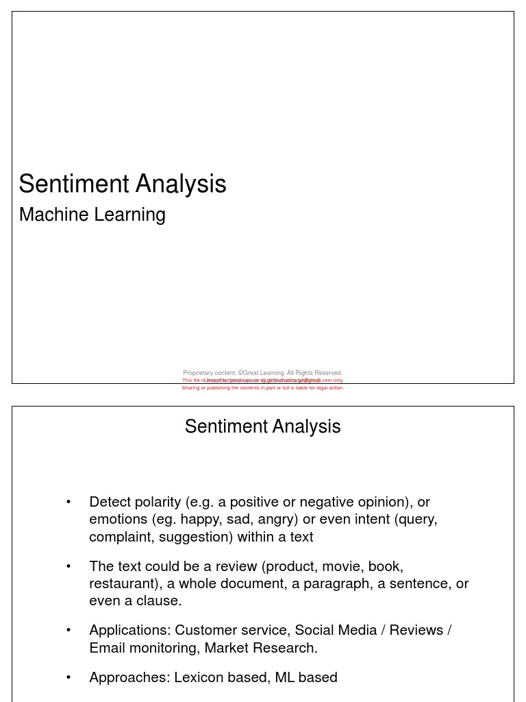 Slides - Sentiment Analysis | PDF | Cognitive Science | Cognition