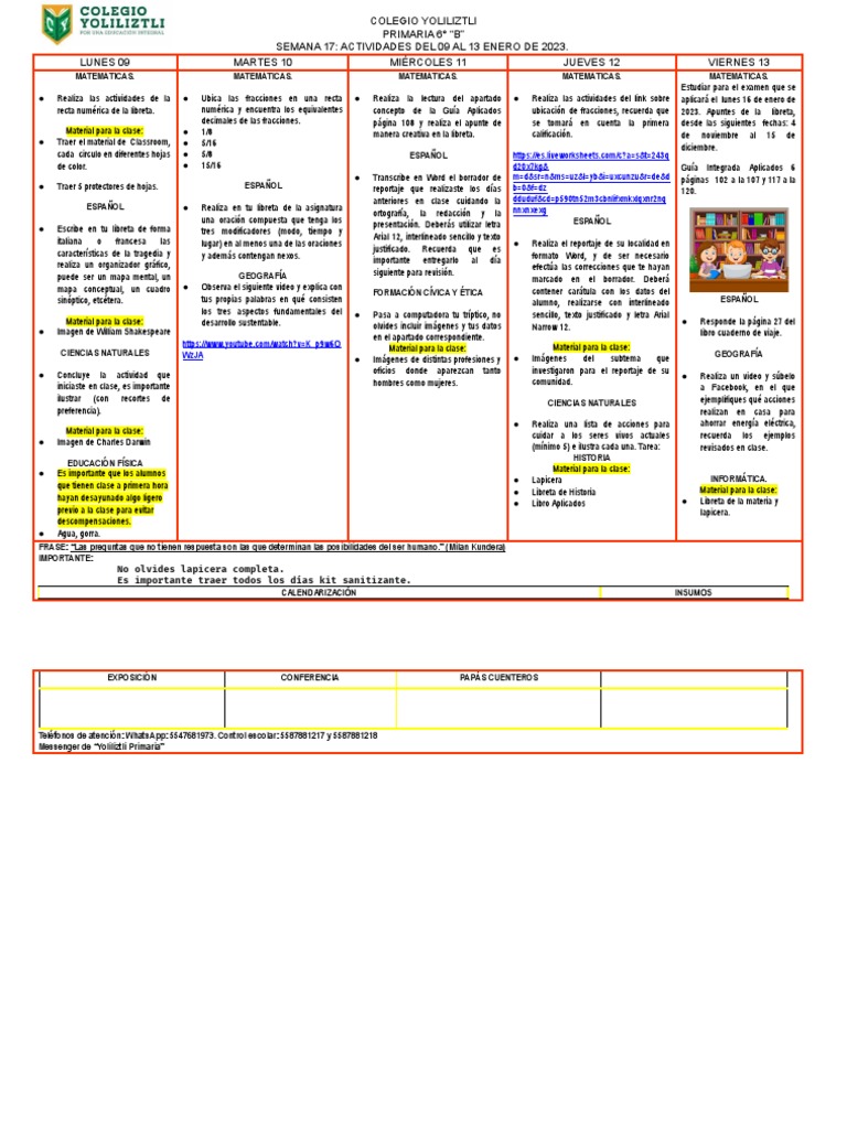 Actividades 6to | PDF | Science
