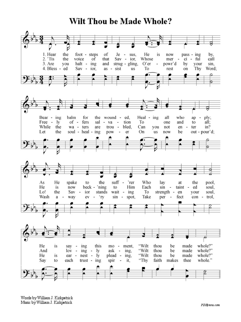 Wilt Thou Be Made Whole | PDF