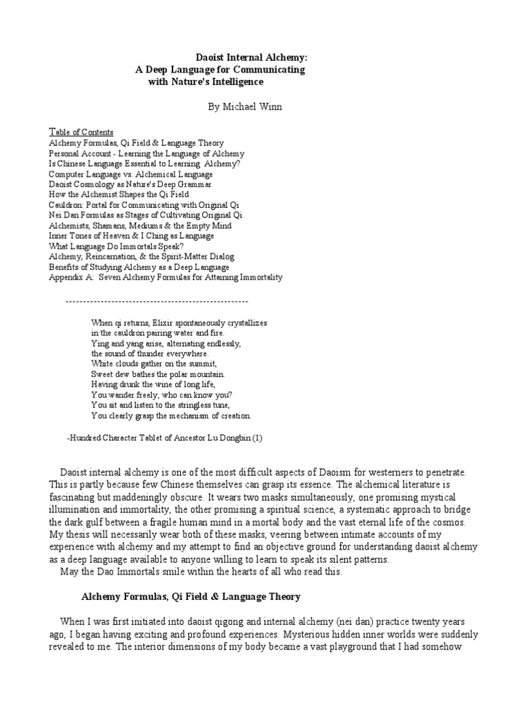 Daoist Internal Alchemy Explained | PDF | Neidan | Alchemy