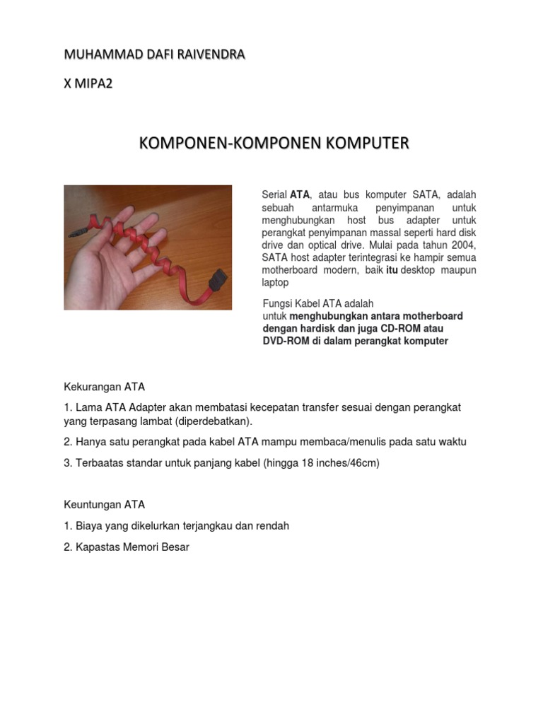 Komponen-Komponen Komputer | PDF