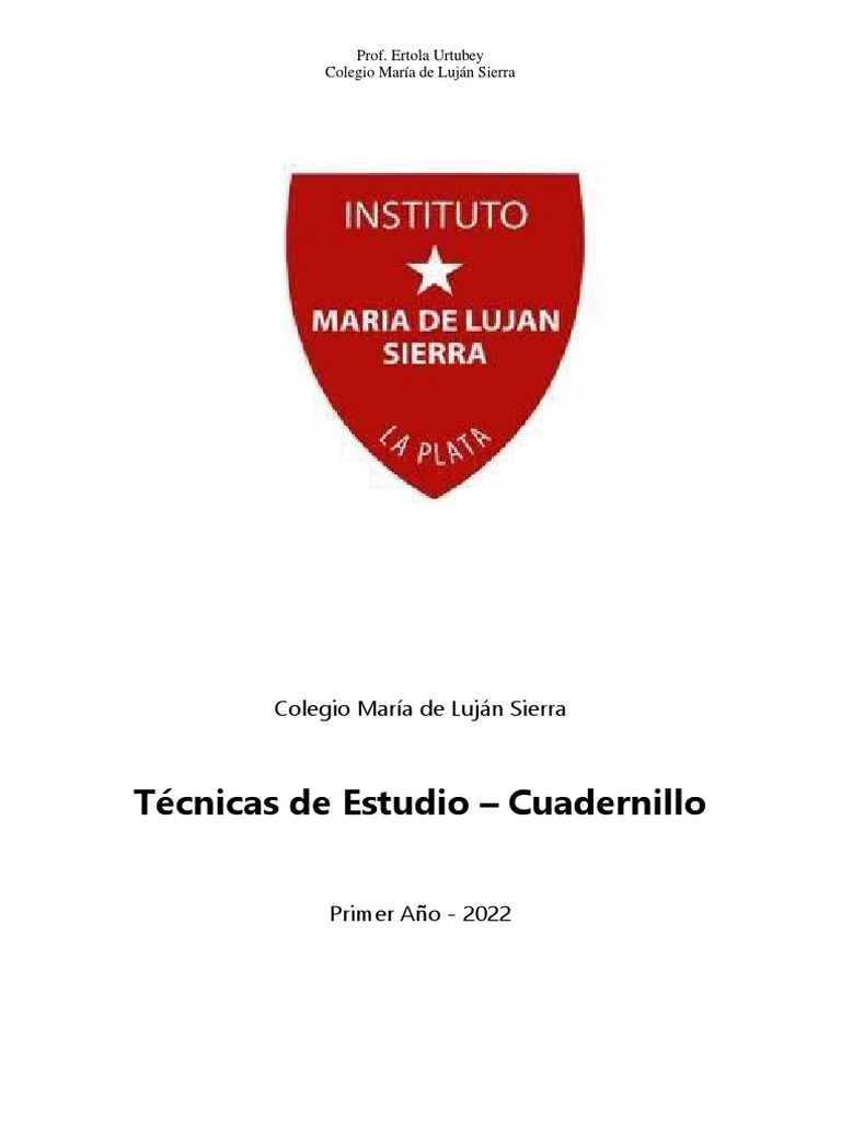 2° Cuadernillo Técnicas de Estudio | PDF
