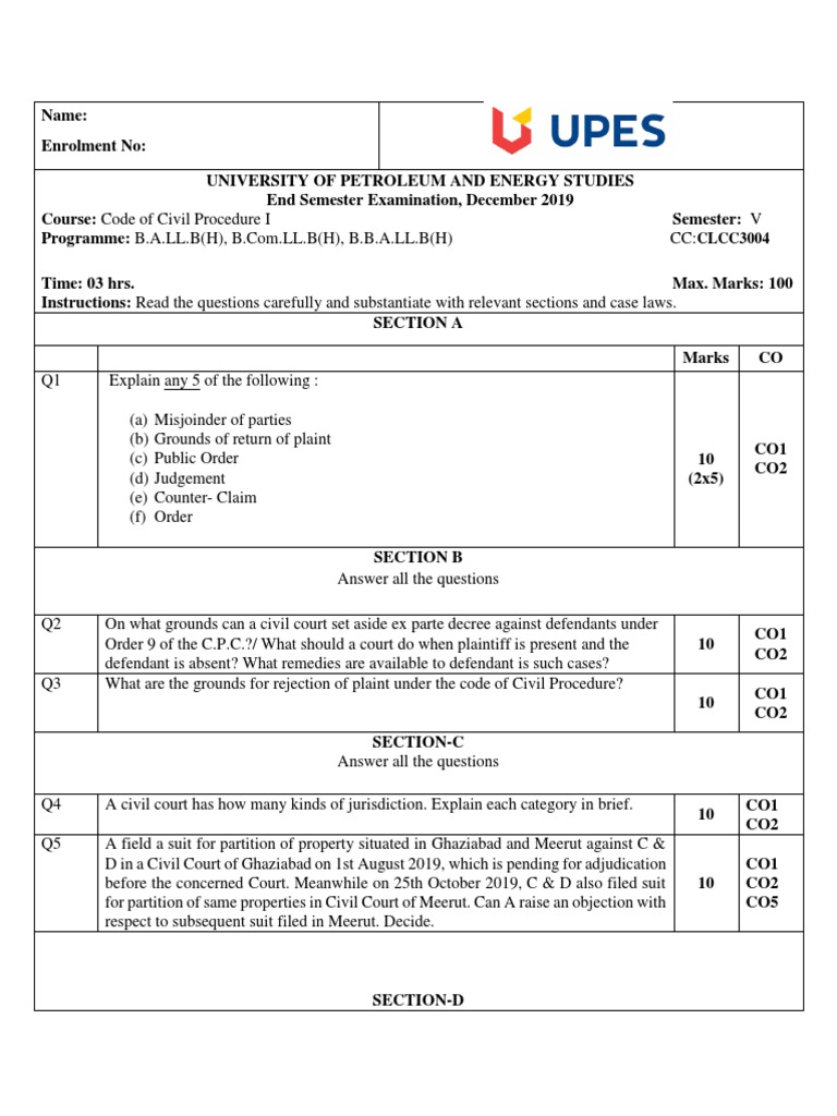 CPC 2019 | PDF | Lawsuit | Res Judicata