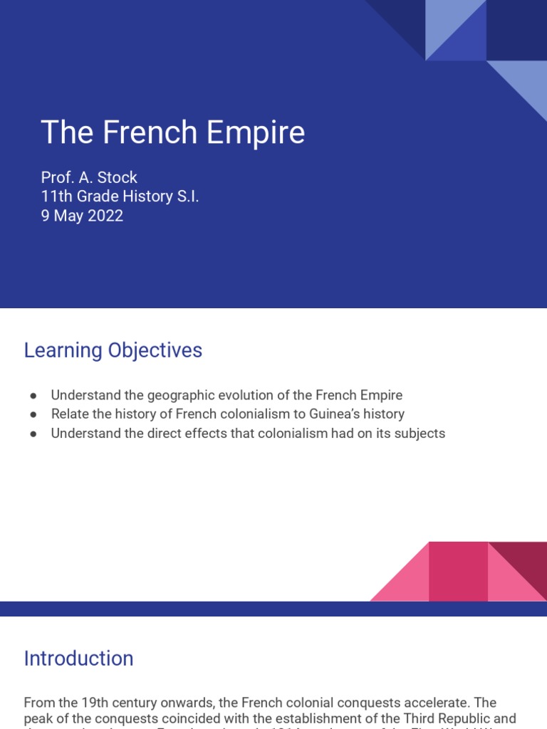 The French Empire | PDF | Colonialism | French Colonial Empire