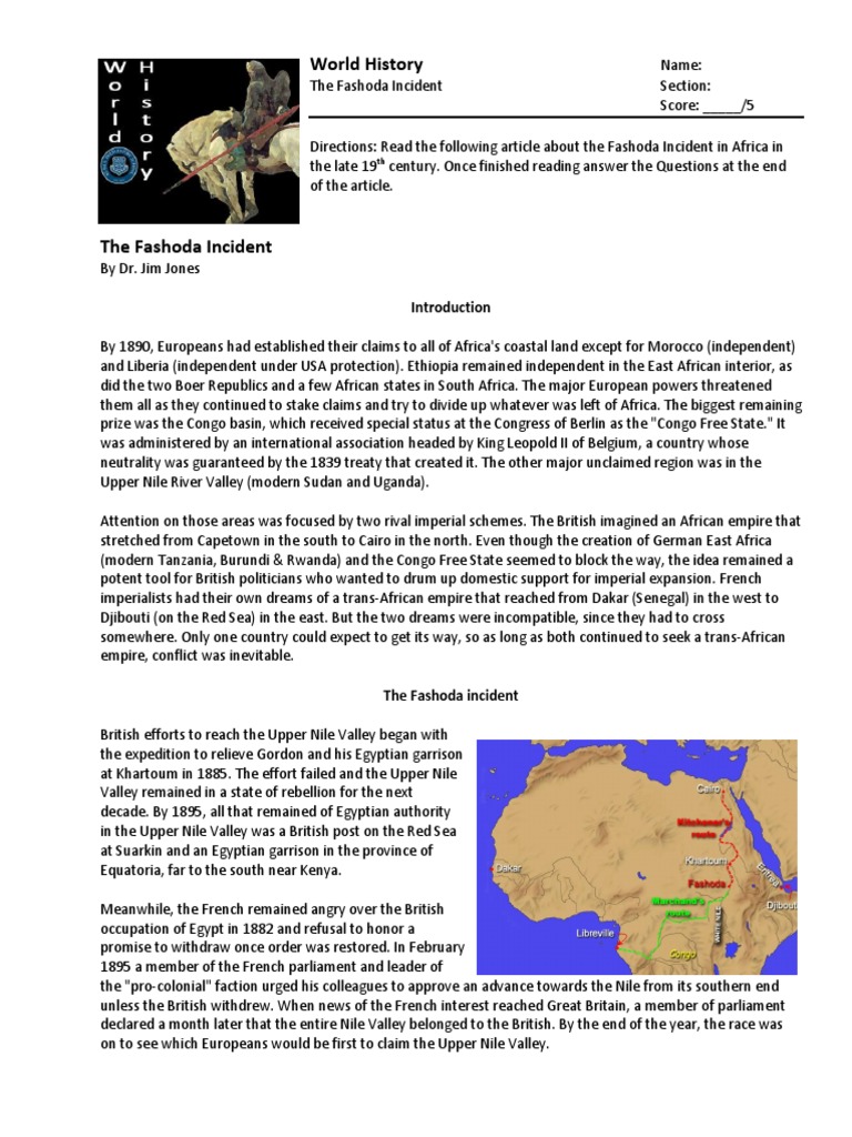 The Fashoda Incident | PDF | Conflicts | International Relations