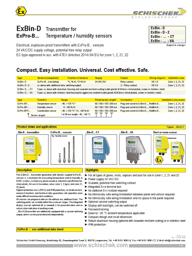 ExBin-D en | PDF | Relay | Electrical Wiring