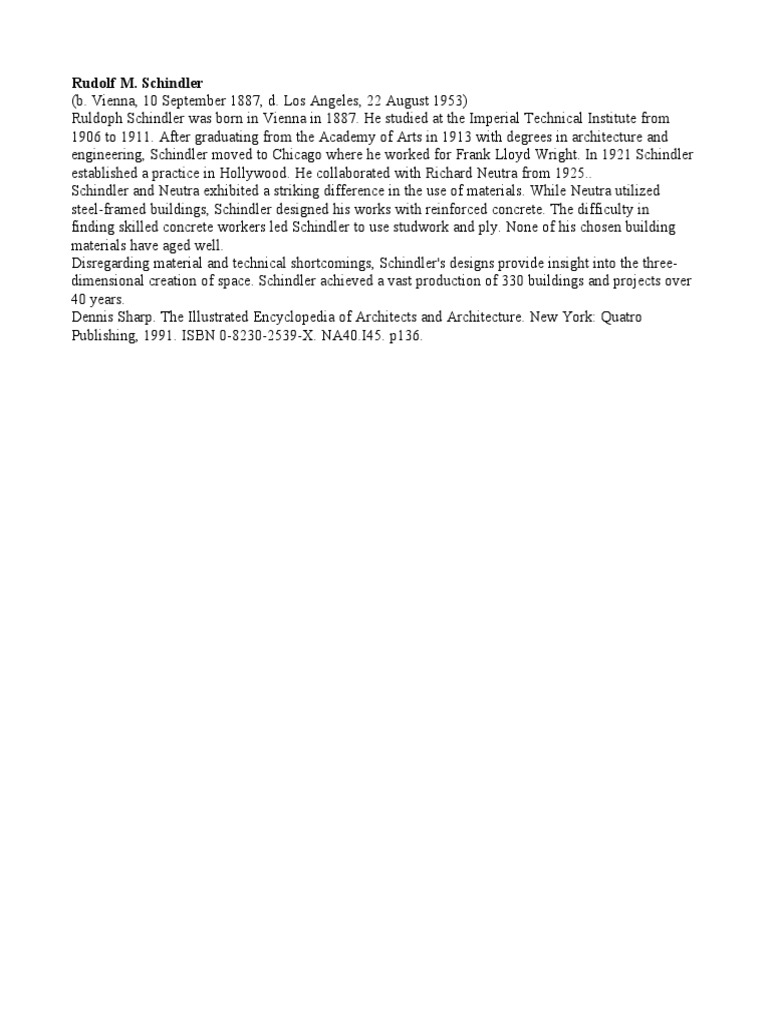 Rudolph Schindler | PDF
